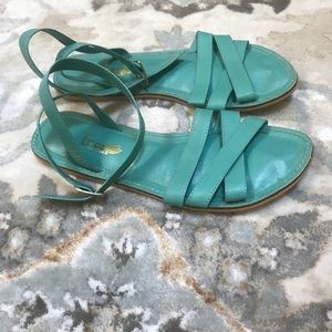 Shoes | Turquoise Sandals | Poshmark